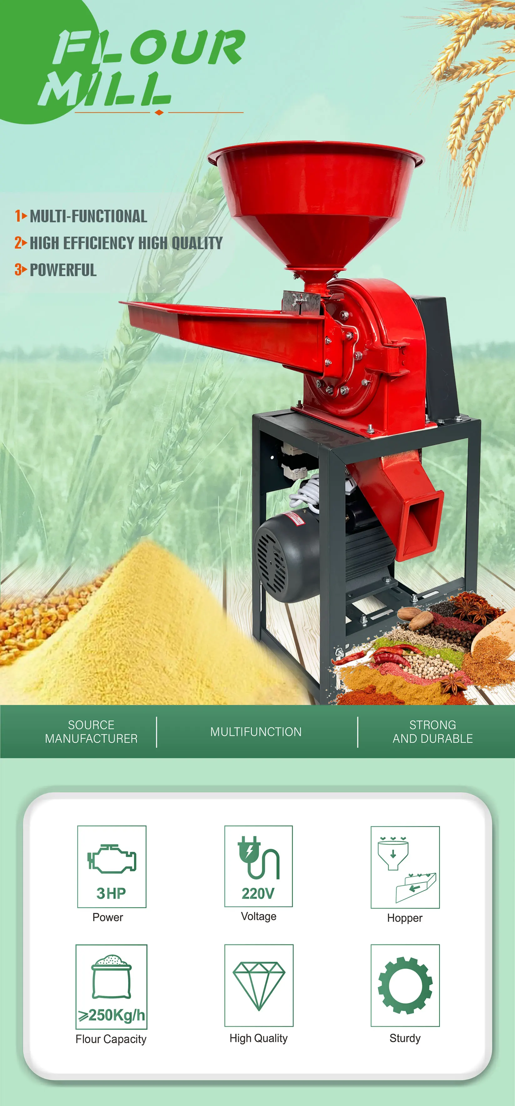 Backbone Machinery Flour Mill Screen for BB-F21S