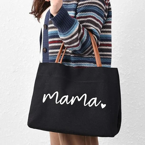 Recycled Fashion Pu Handle Causal Mom Mama Bag Mother's Day Gift Bag ...