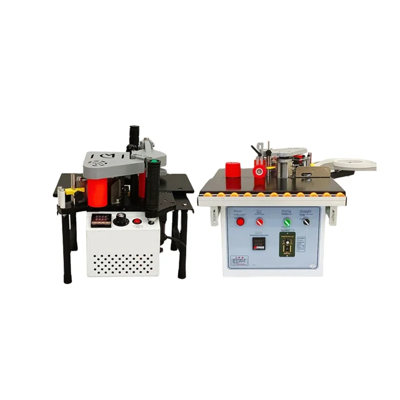 Small Manual Woodworking Edge Banding Machine 1200W Double Side Gluing ...