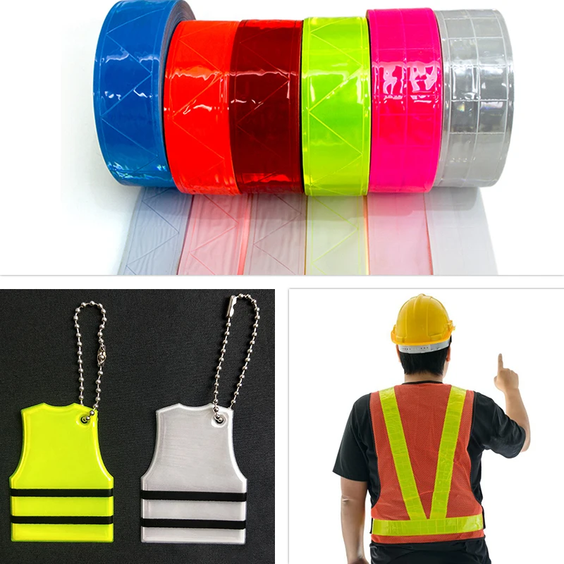 High Visibility PVC Reflective Tape Reflective Material for Warning Sew ...