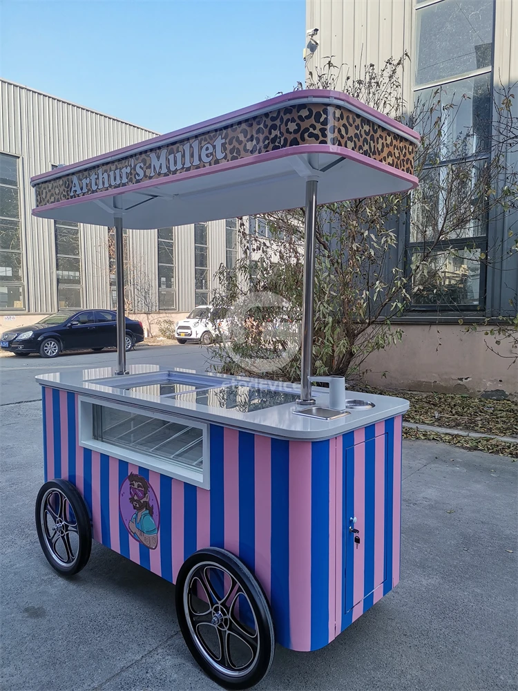 Hand Push Gelato Showcase Cart Freezer Ice Cream Vending Carts| Alibaba.com