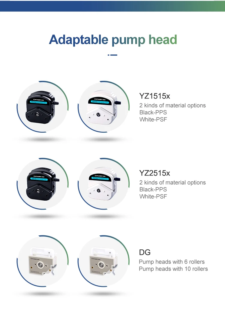 Bt100m/yz1515x Small 220v Lab Dosing Peristaltic Hose Pump With Liquid Flow Range 0.007-380 Ml ...