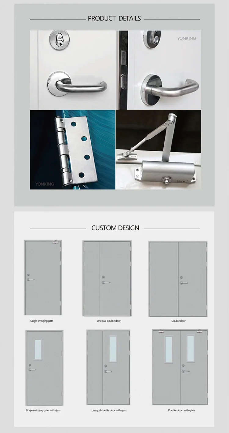 1 Hour Fire Rated Door Emergency Fire Exit Fireproof Door From Hebei ...