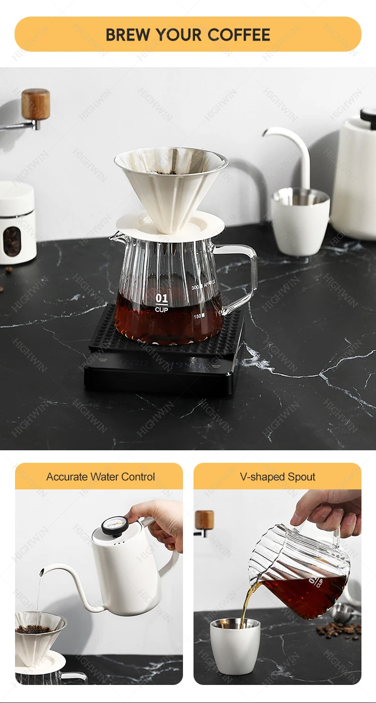 Highwin Portable Pour Over Coffee Maker Set 12pcs Coffee Maker Set ...