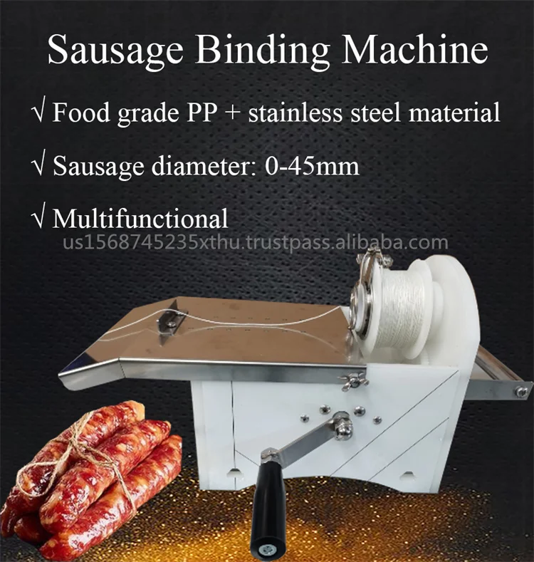 Great Feedback Desktop Kitchen Use Sausage Linker Tying Machine Hot Dog ...