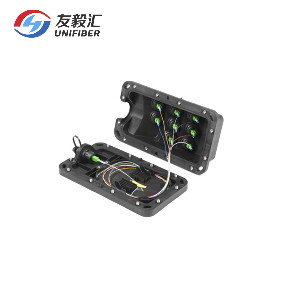 10 Ports Ftth Pre-connectorized Fat Box Optitap Hardened Sc/apc 1:9 ...