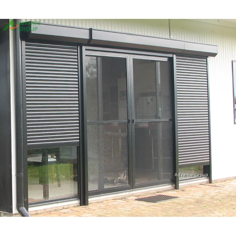 Aluminum Slat and PU Foam Inside Insulated Aluminum Electric Rolling ...
