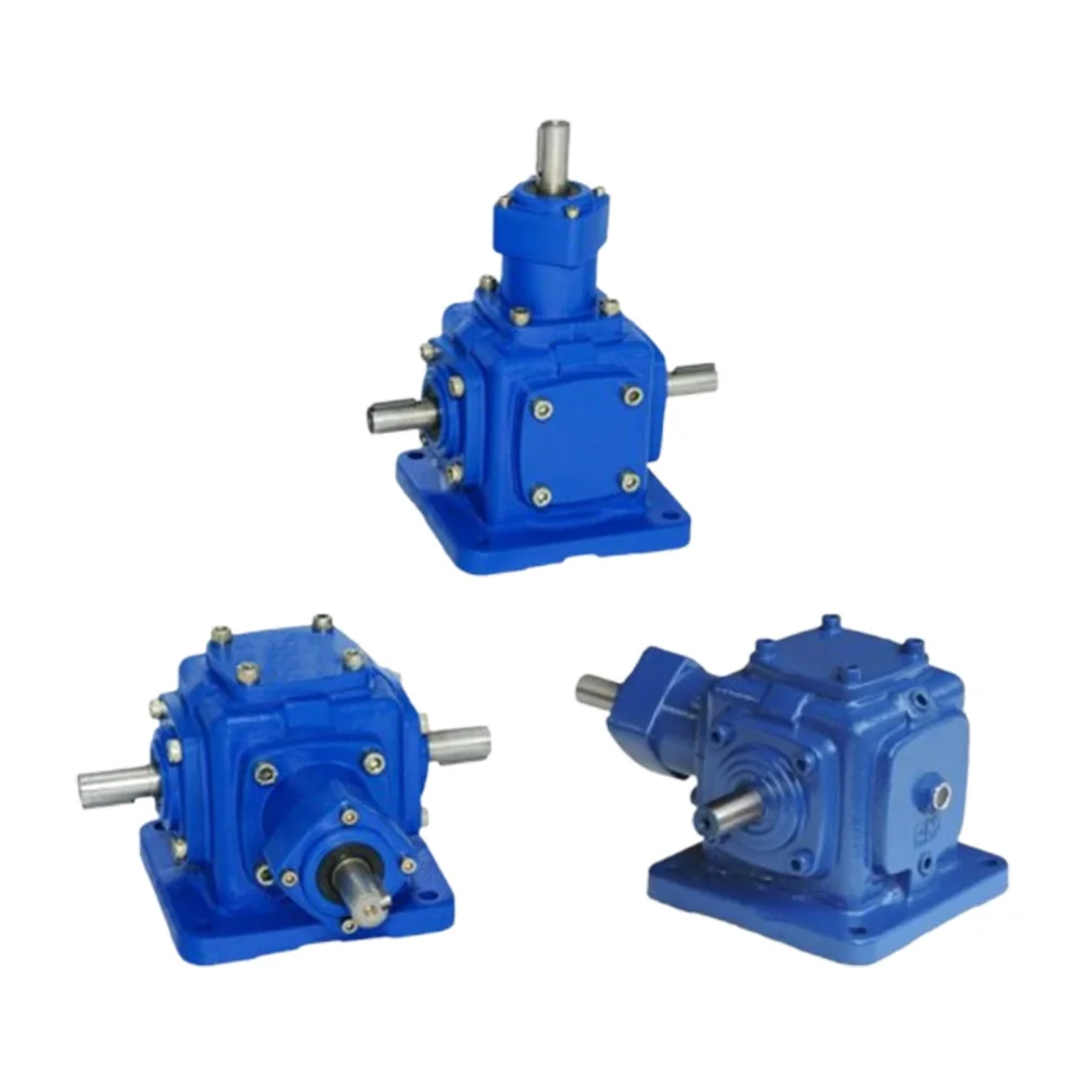 T Series Mini Precision Right Angle Gearbox 2:1 Spiral Bevel Gears ...