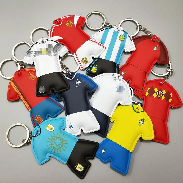 Football Team Jersey Memorial Keychain Football Sports Souvenir Key ...