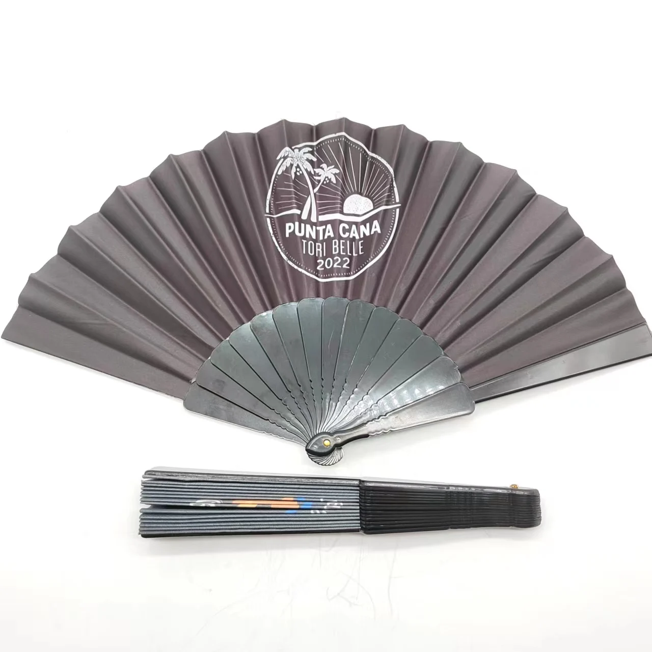 Customized Hand Fans - Elegant Plastic Ribs & Fabric