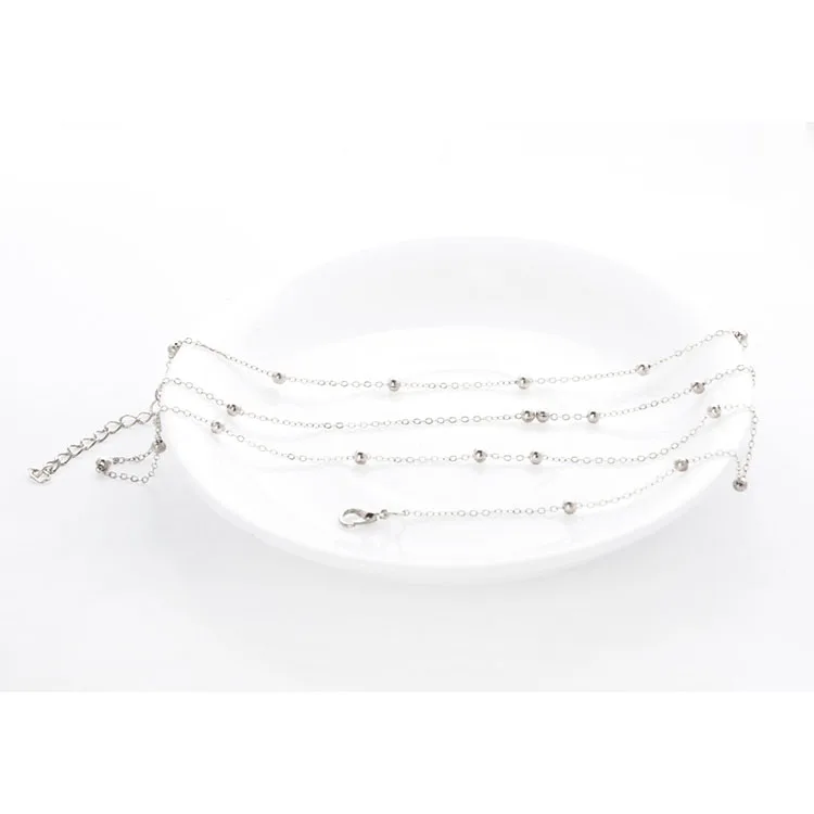2021 New Sexy Trendy 18k Gold Silver Plated Beaded Waist Chain