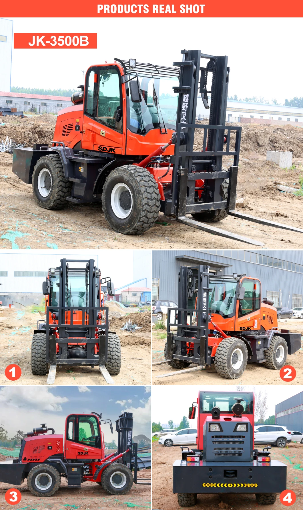 China Cheap Off Road Forklift And Loading Rough Terrain Diesel Forklift Trucks 3 Ton Forklifts ...
