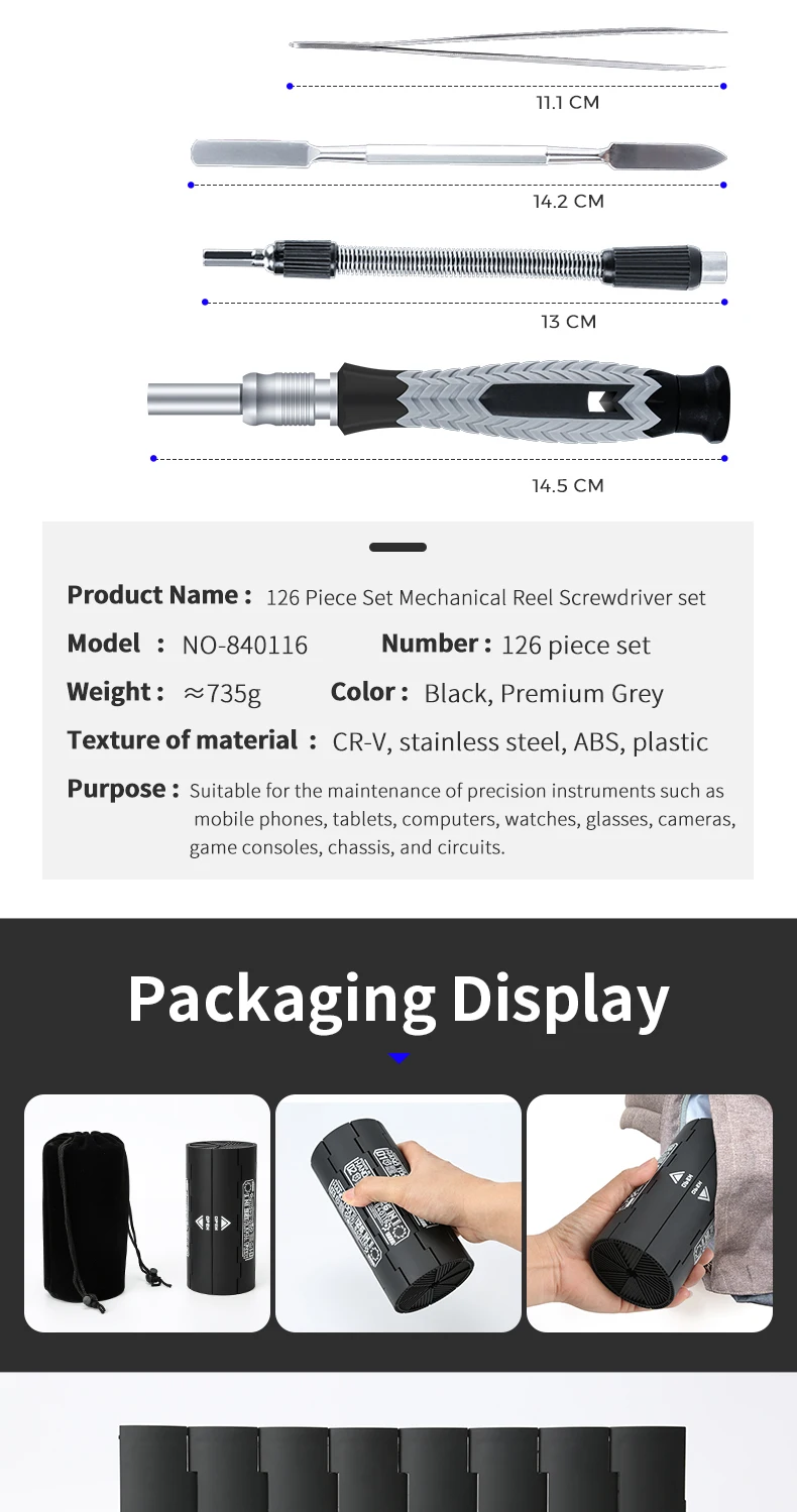 128 in 1 Precision Screwdriver Set with Magnetic Kit for Computer PC ...