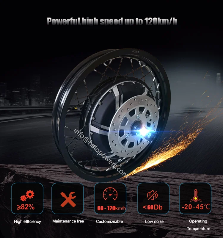 Qs Hub Motor 12000w-16000w - High Power Electric Motorcycle Motor