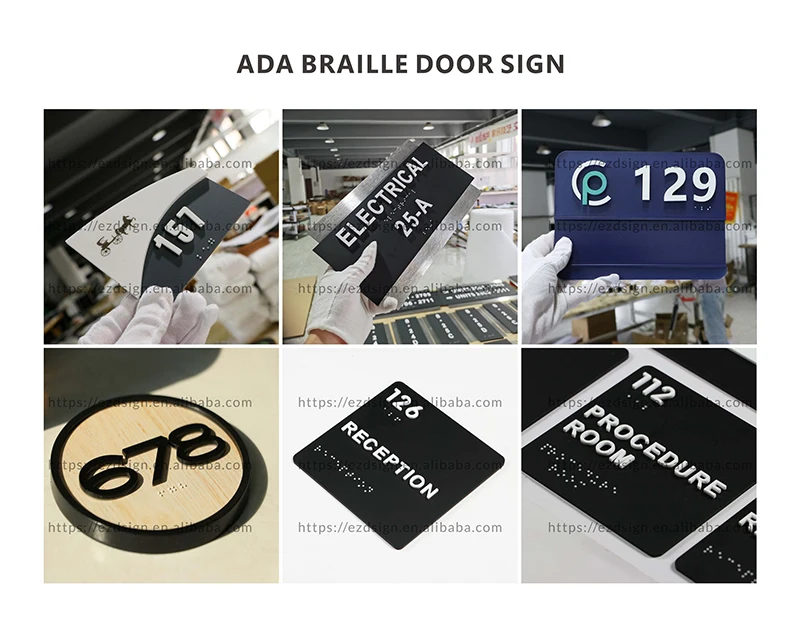 EZD Customized Door Signs - Hotel & House Number Plates