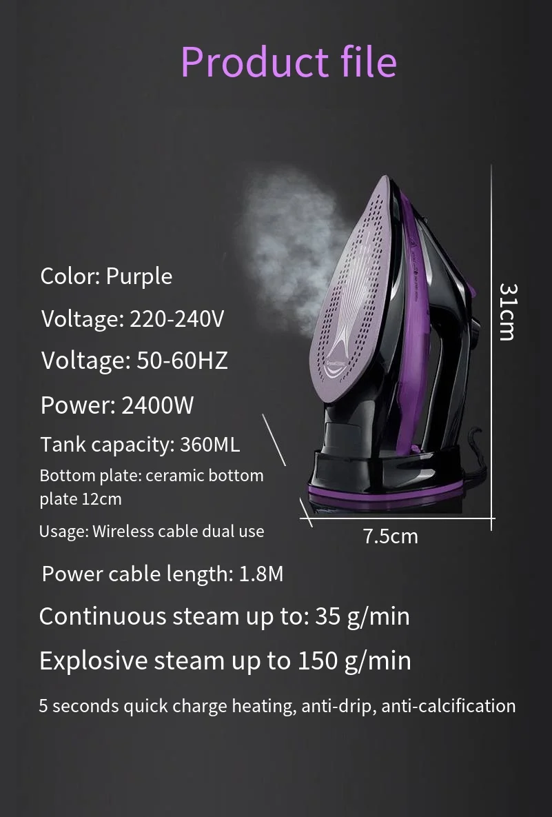 Home Wireless Iron - Efficient and Versatile Solutions