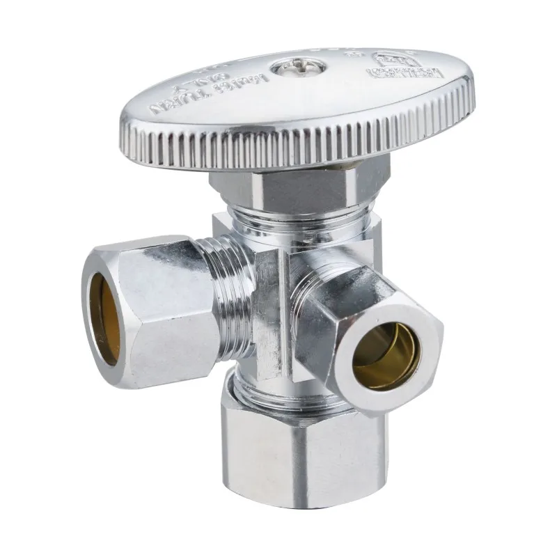 AVONFLOW Angle Stop - 1/4 Turn Supply Stop Valve Brass Flow Control ...