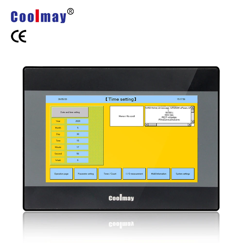 Coolmay 7inch Integrated Hmi Plc All in One - Modbus Rs232 Rs485
