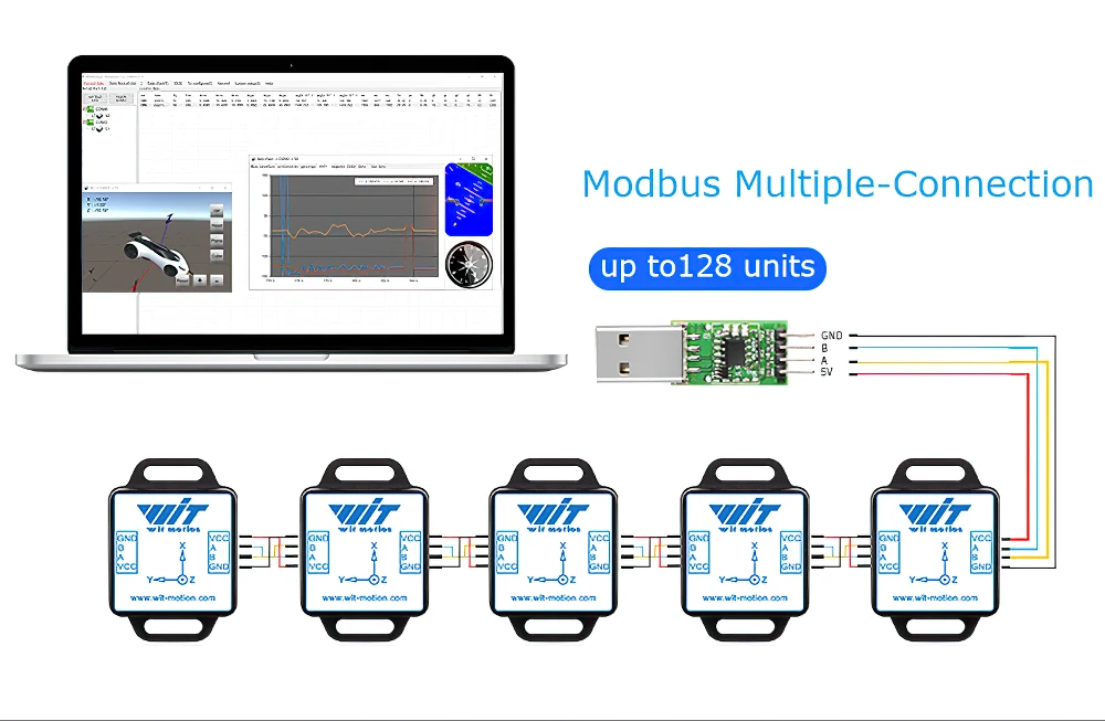 Witmotion WT901C-RS232 Acceleration Sensor - Rugged & Versatile