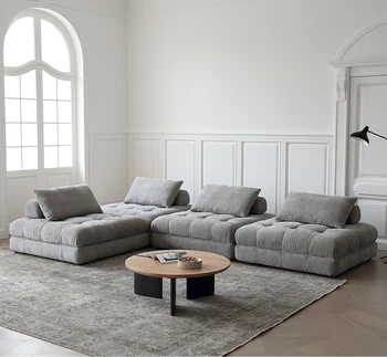Atunus Home Furniture Big Square Nordic Minimalist Sofa Couch Gray ...