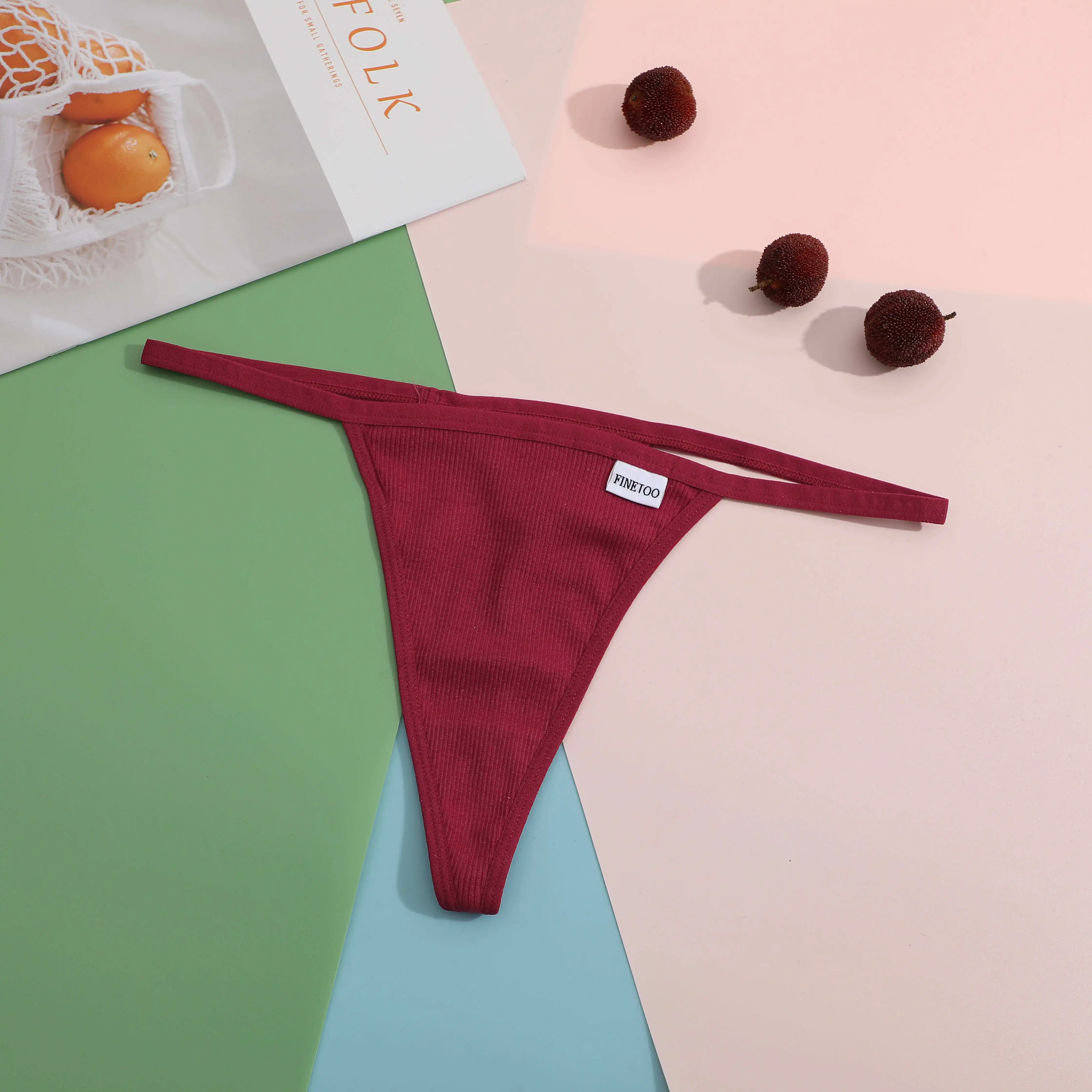 Finetoo Hot Cotton Thongs Women Sexy G String Panties Sexy Girl
