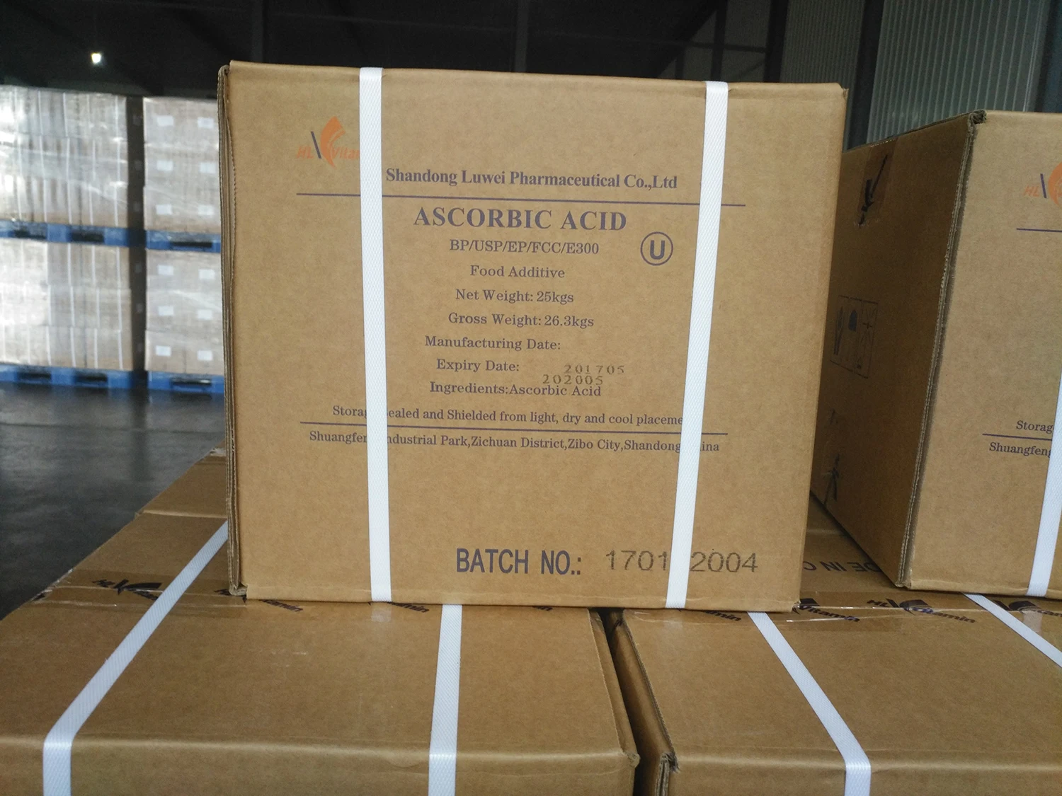 ASCORBIC ACID Vitamin C Powder Food Grade Factory Price 25kg Carton ...