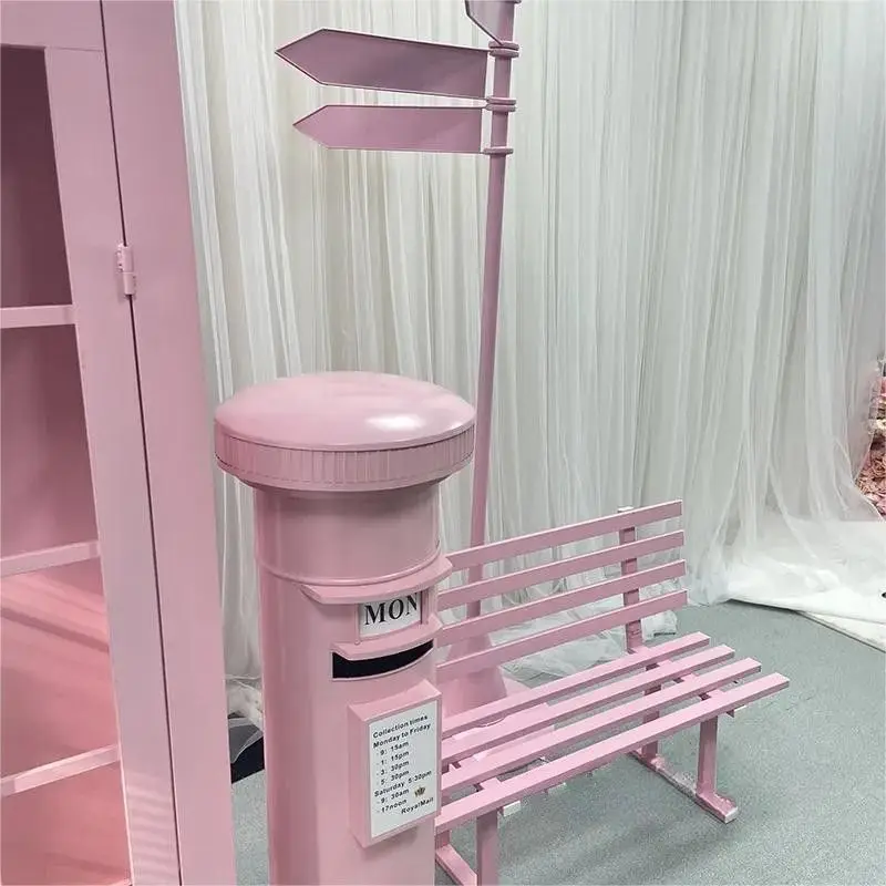 Antique Pink Floral Telephone Booth - Perfect for Weddings
