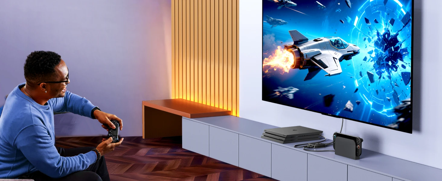 Switch HDMI 8K 60Hz 2 Entrées 1 Sortie Commutateur HDMI Haute ...