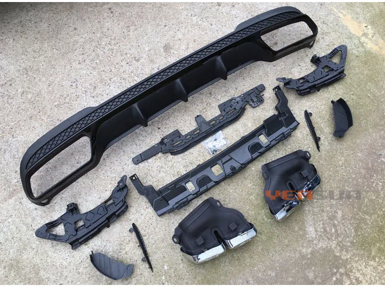 High Quality W212 Rear Diffuser E63 Style Sport Back For Mercedes-benz ...