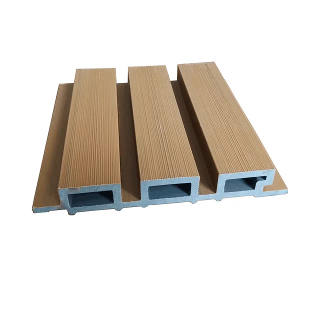 Vertical WPC Fluted Wall Panels - Durable Exterior Cladding