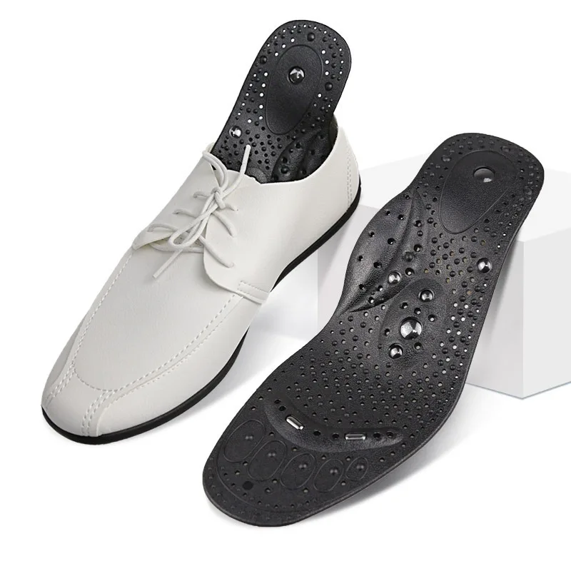 Genuine PVC Plastic Acupressure Magnetic Shoe Insoles Pain Relief ...