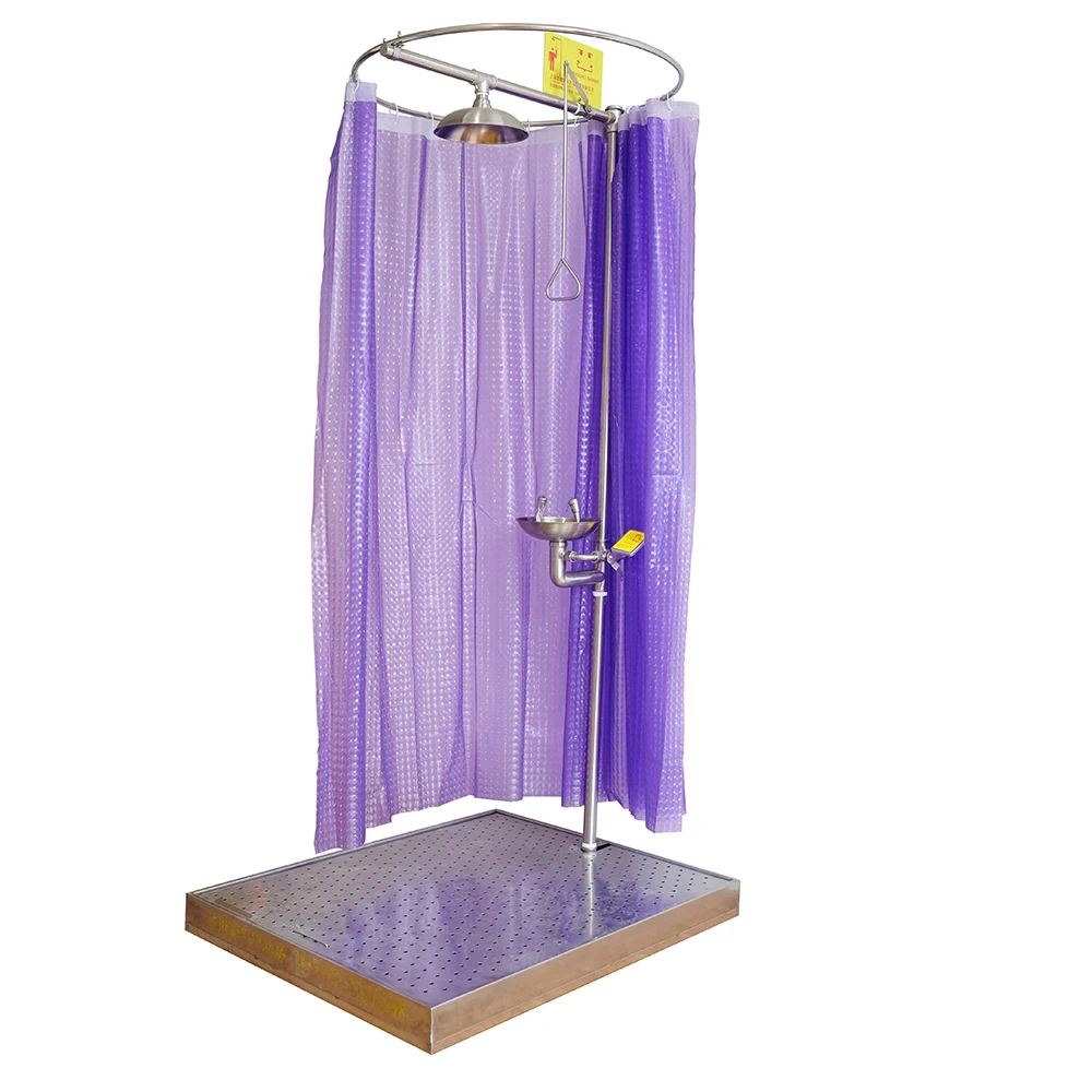 Emergency Shower With Eye Wash Stainless Station 6 Gal Portastream-ii ...