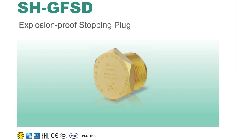 Atex Eac Iec Certificated Stopping Plug Explosion-proof Metal Brass ...