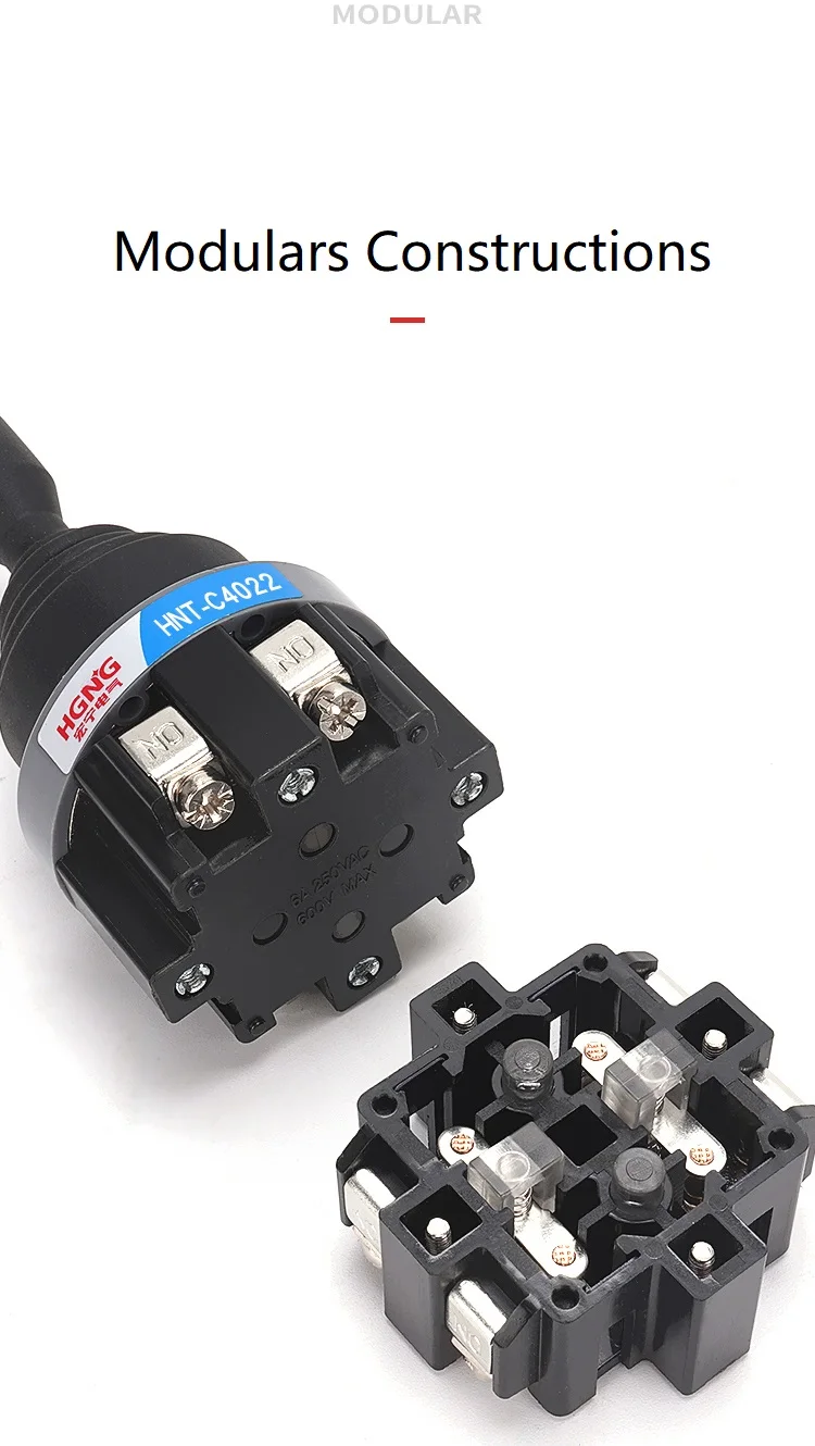 30mm Spring Return Monolever Joystick Switch Self Latching Momentary 4 ...