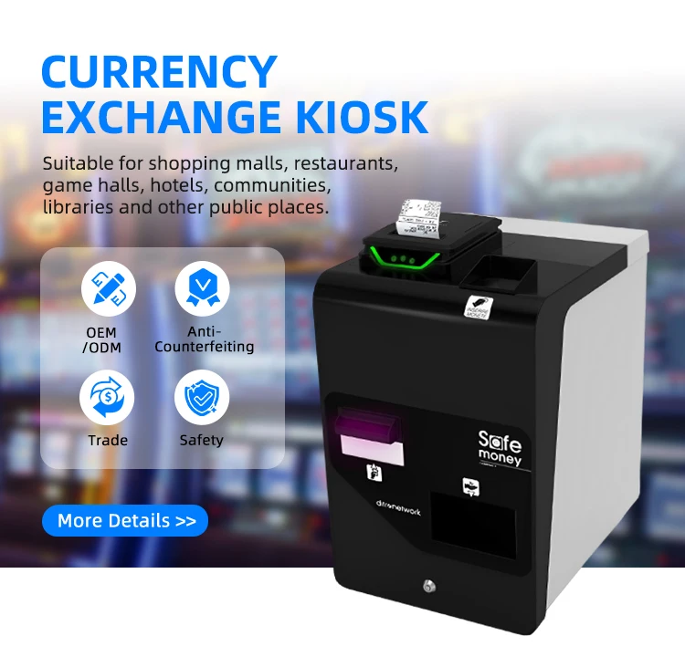 Customized Bill Coin Acceptor Machine Atm Touch Screen Cash Dispenser ...