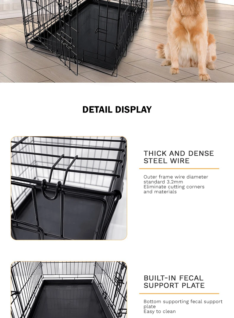 Foldable Portable Oxidation And Rust Resistance Metal Dog Kennels And ...