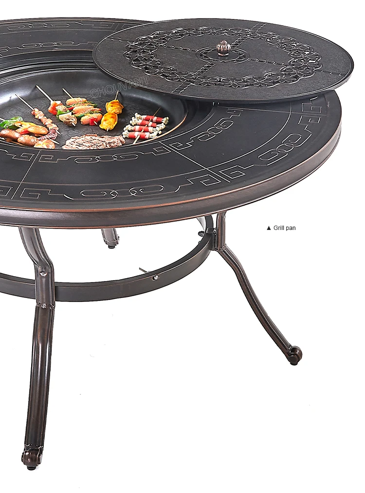 Korean Grill Table Charcoal BBQ - Outdoor & Powder Coated