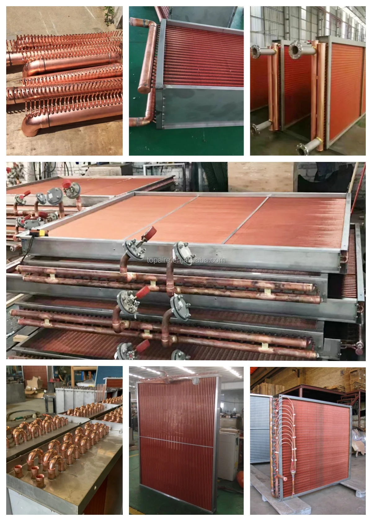 Heat Exchangers Aluminum Fins Evaporator Condenser Coils Customized ...