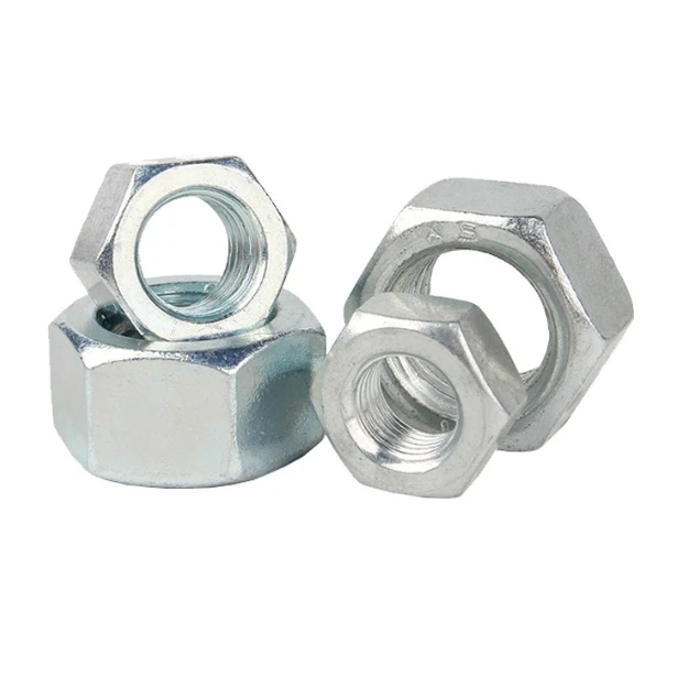 Hexagon Galvanised Hdg Carbon Steel Galvanizing Nuts Hot Dip Galvanized ...