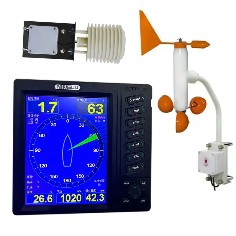 IR761 Marine Wind Speed and Direction Repeater - NL Anemometer Display ...