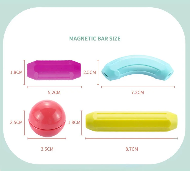 Diy 3d Kids Creative Educational Toy Assembly Building Game Magnet Toys ...