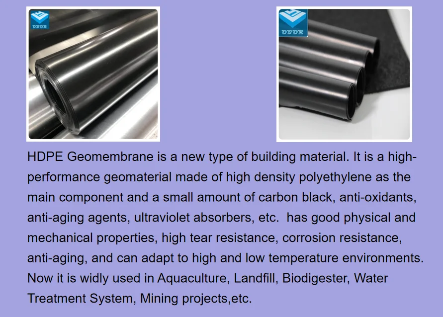 Hdpe Geomembrane Waterproof Sheet 0.5mm 0.75mm 1mm For Fish Farm Fish Pond Aquaculture In Peru ...