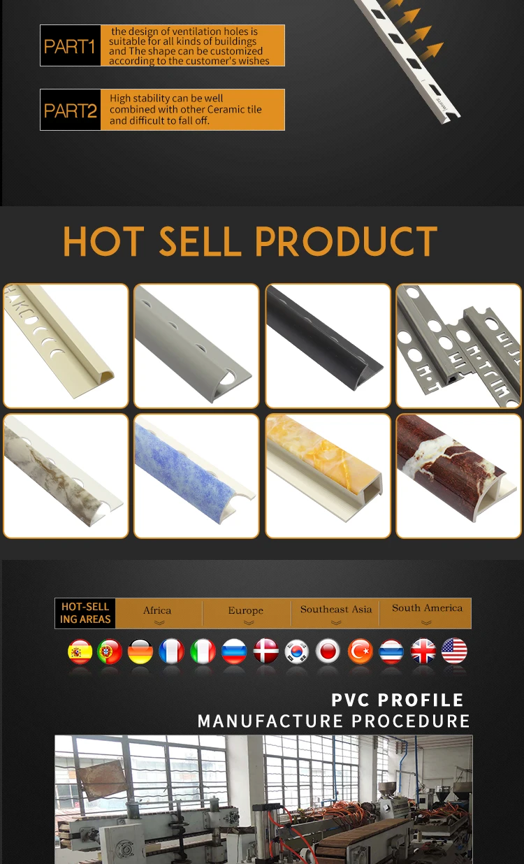 High Quality Pvc Corner Tile Trim,Plastic Tile Trim,Pvc Tile Trim ...