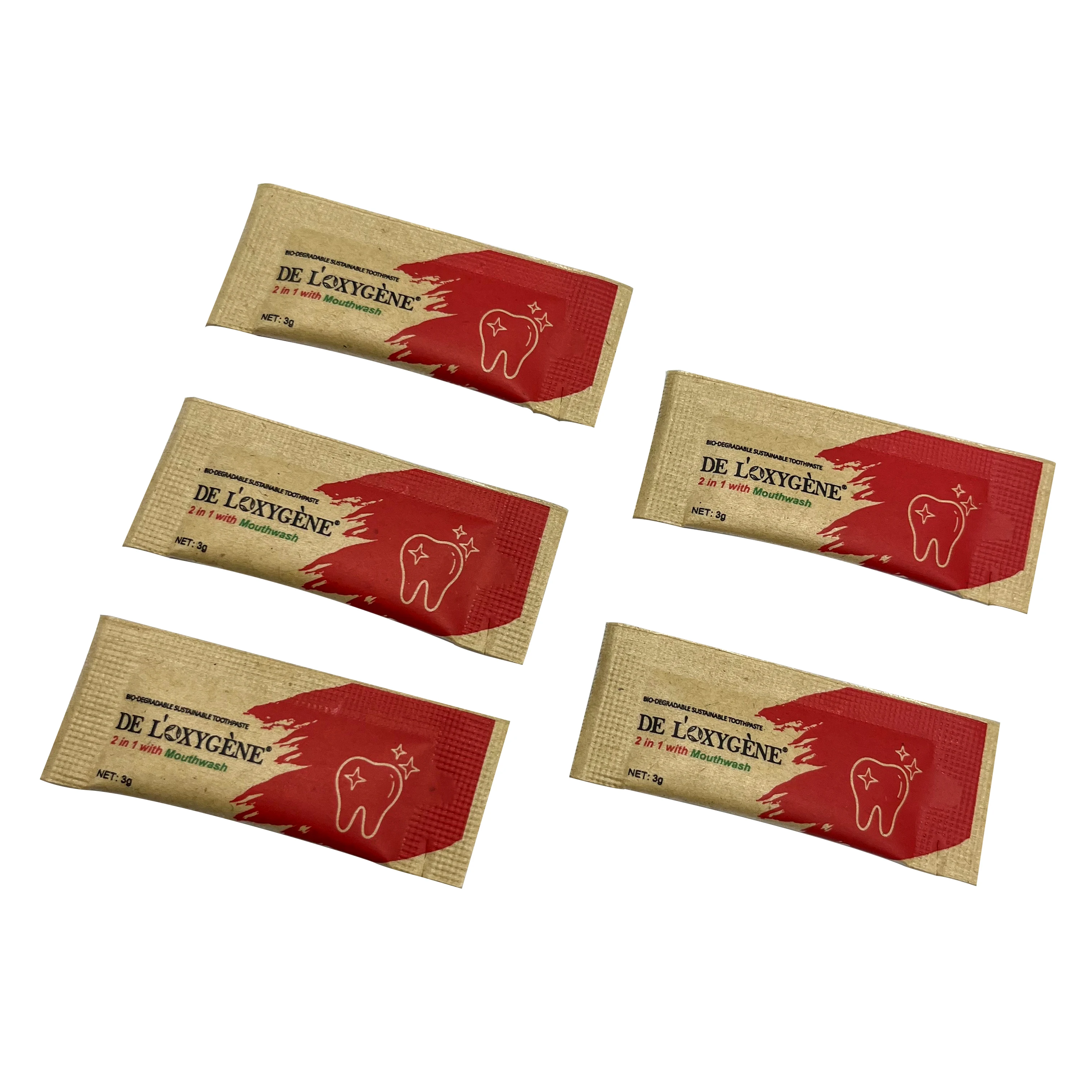 Travel Size Toothpaste Sachet In 3g.disposable Mini Toothpaste - Buy ...