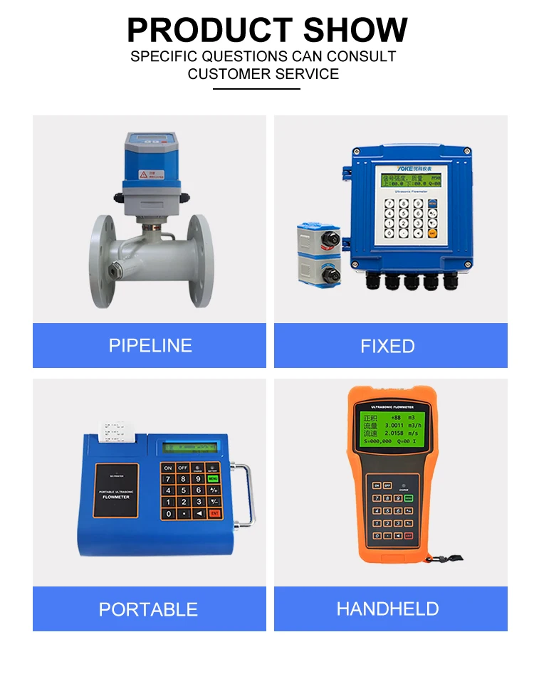 Ultrasonic Digital Water Meter Smart Water Flow Meter Clamp Type ...