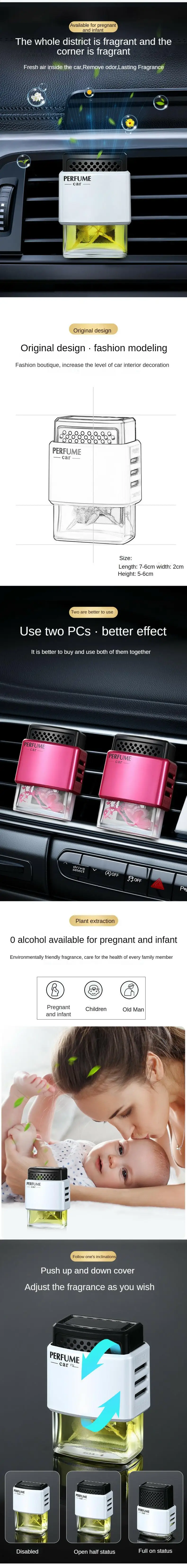 Hot Sale Mini Car Scent Diffuser Air Vent Clip Fragrance Empty Car ...