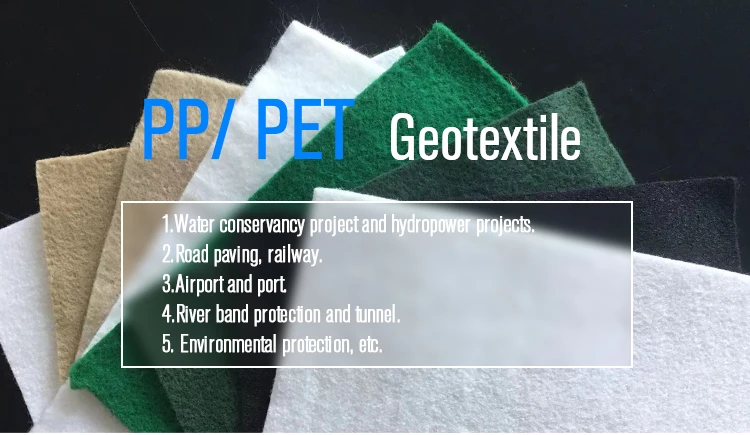 Factory Supply Bidim Geotextile 150g-800g Waterproofing Geotextile ...