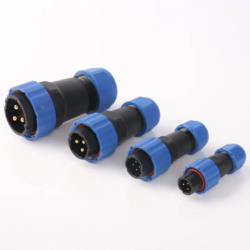 Customized 4-pin Male And Female Industrial Threaded Plastic Cable ...