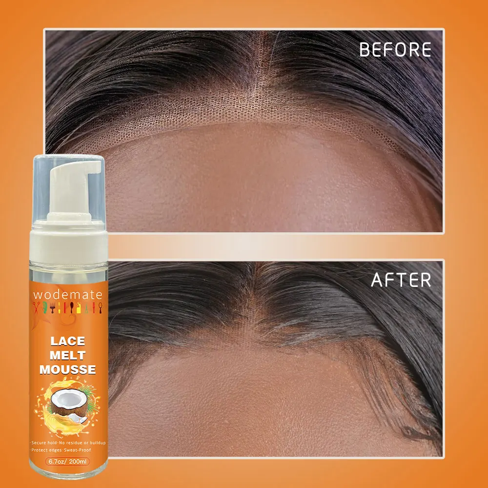 Oem Glueless Melting Mousse Lace Front Glue Hair Mousse Strong Hold ...