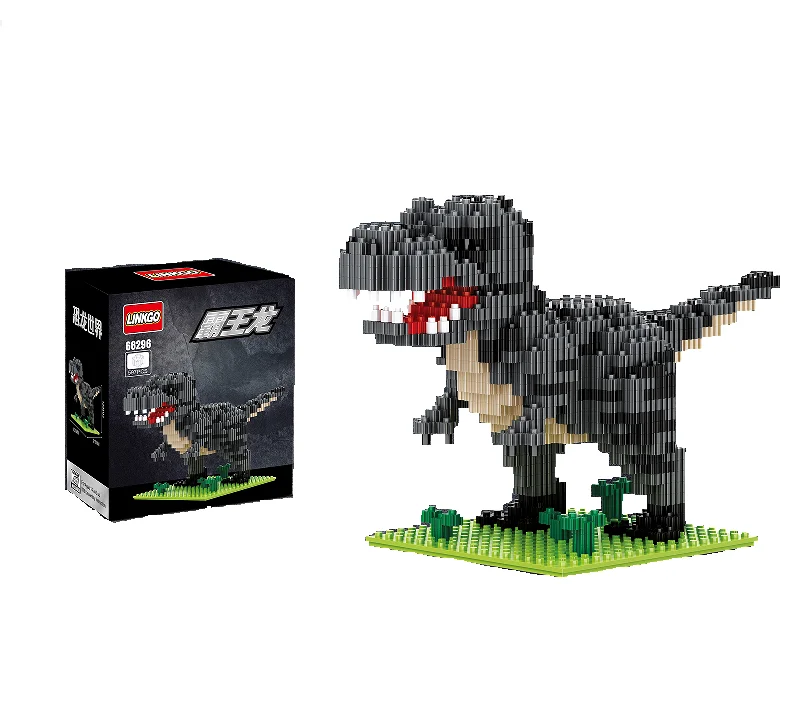 Dinosaur Building Bricks Boy Miniature Small Particles Micro Blocks ...